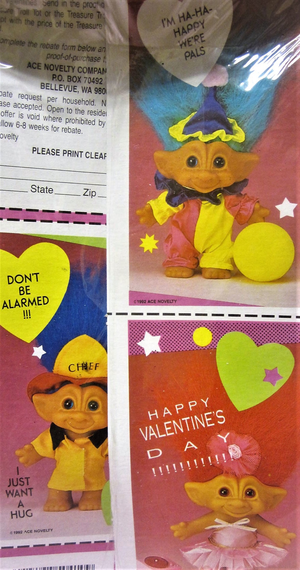 Trolls Valentines Cards Box Set 1992 Treasure Trolls Card Pack - Etsy ...