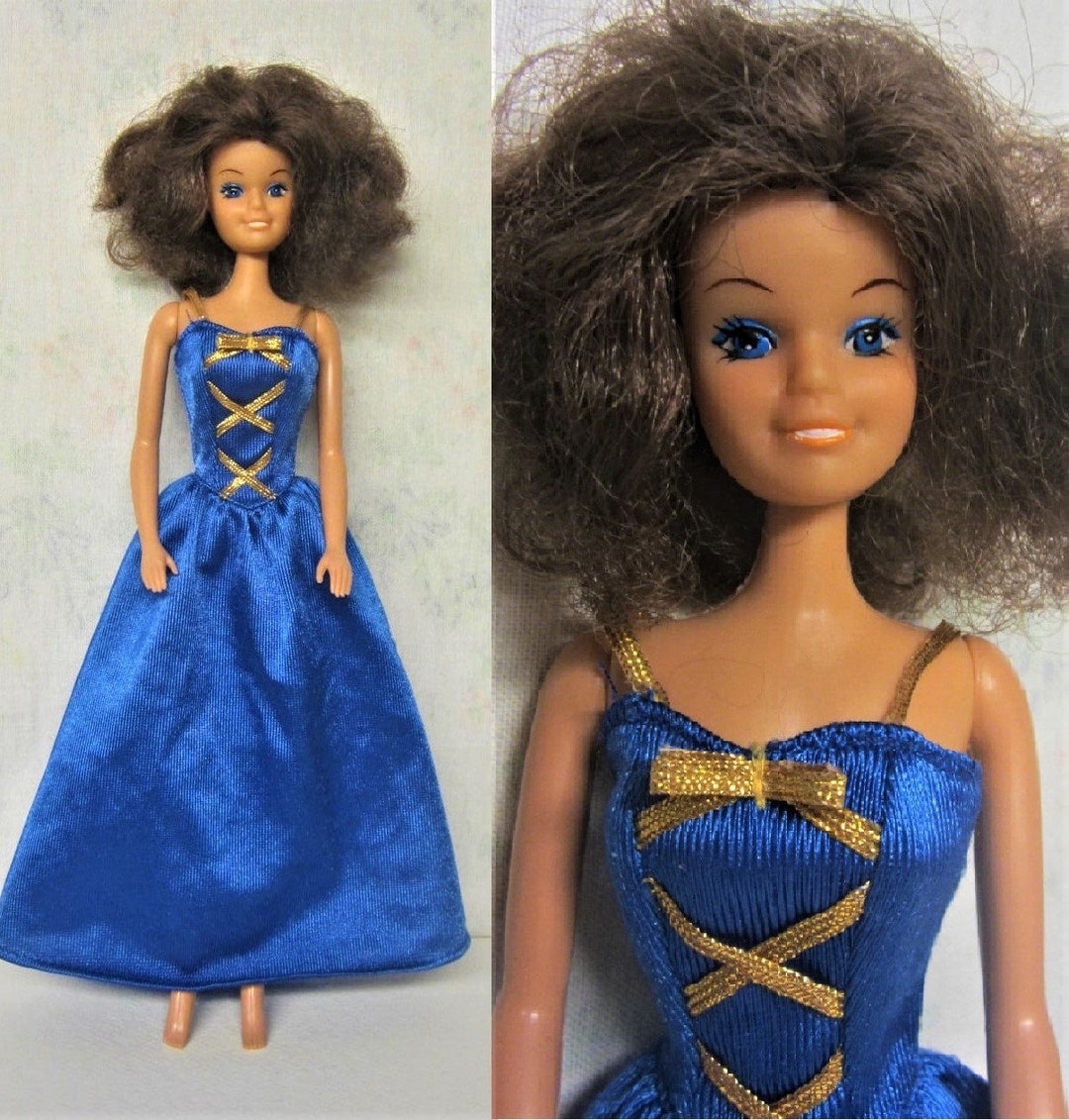 1987 Totsy Doll Brunette Sandi Totsy Royal Blue Gown Totsy - Etsy
