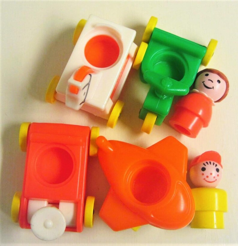 Fisher Price Little Riders #656 80s Little People Set FP Play Family ...