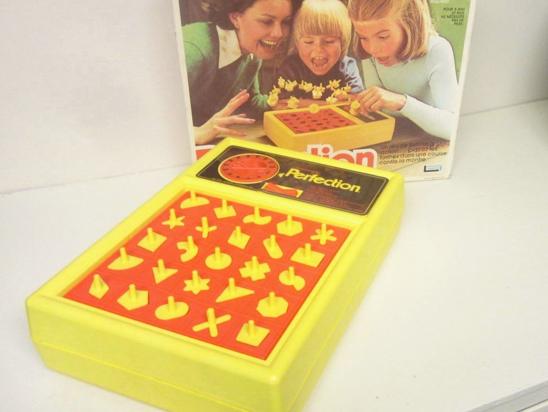 1975 Perfection Game Lakeside Original Box Complete Game 70s Puzzle ...