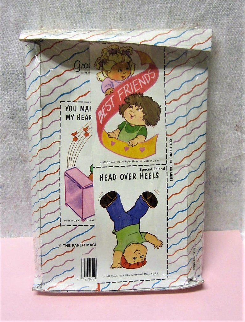 Cabbage Patch Kids Valentines Cards Sealed in Box 1992 Valentines Card ...