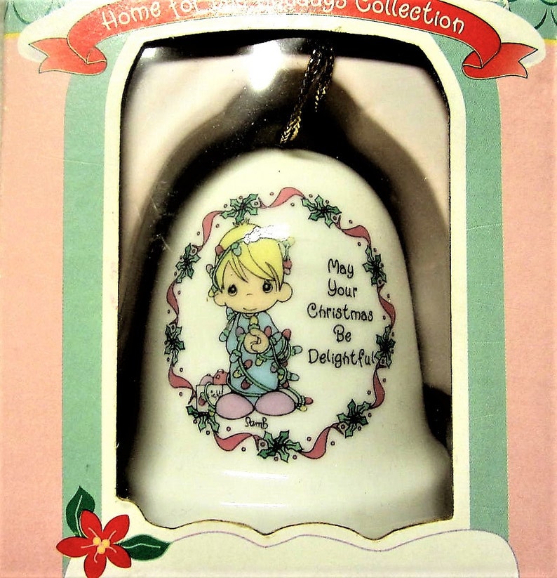 Precious Moments Bell Ornament 1996 in Box Enesco Porcelain - Etsy