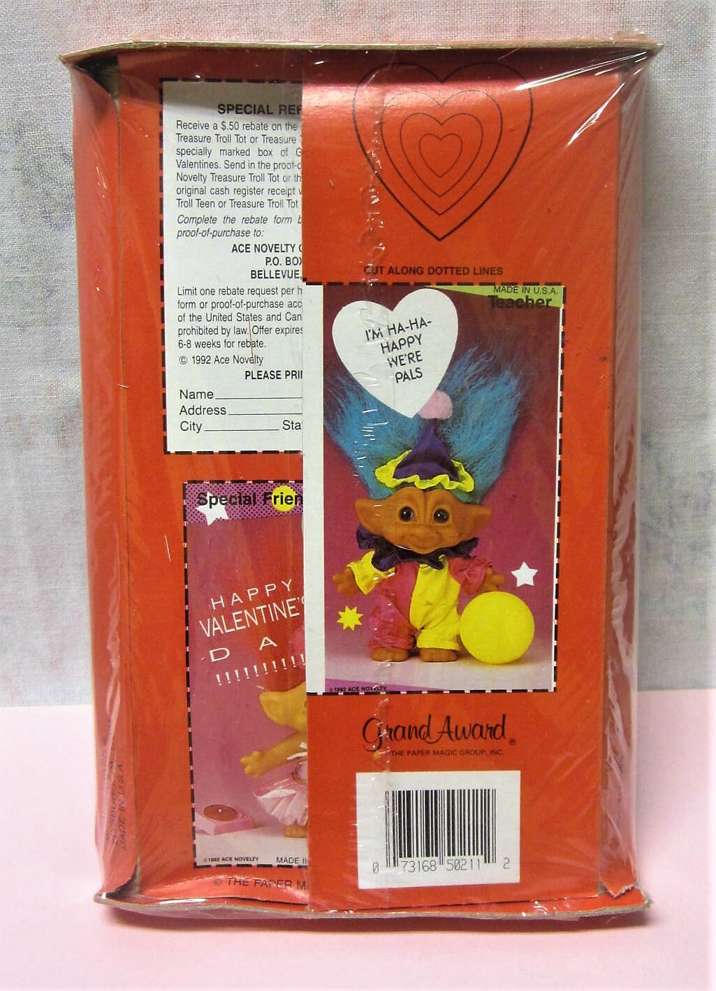 Trolls Valentines Cards Box Set 1992 Valentines Card Pack 32 - Etsy Canada