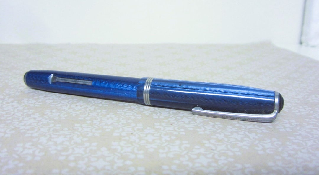 50s Esterbrook SJ Fountain Pen Cobalt Blue Celluloid 9668 Nib ...
