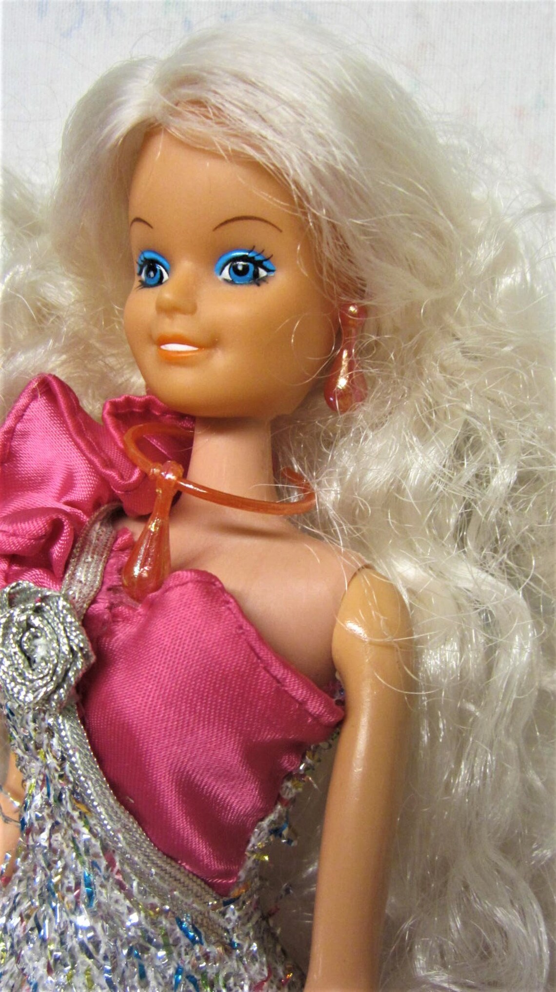 1987 Totsy Doll Blonde Sandi Totsy Pink Satin Gown Totsy Magic - Etsy
