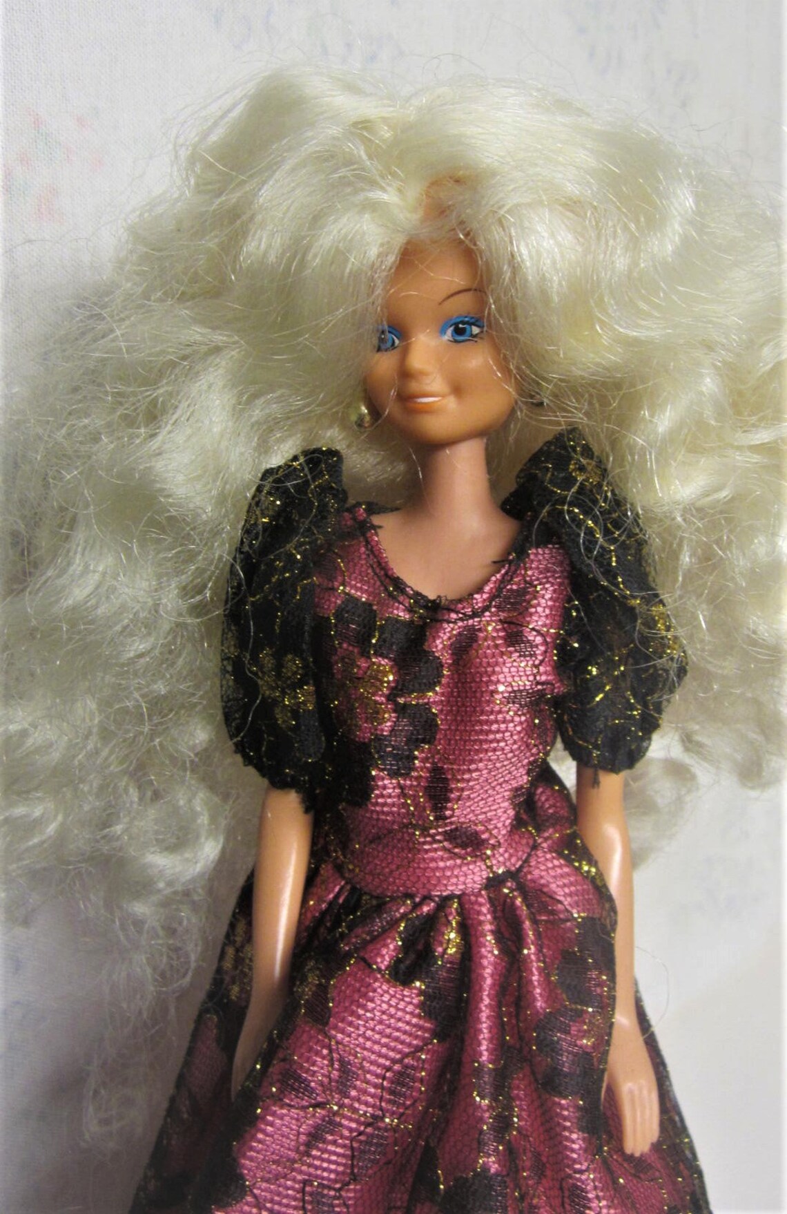 1987 Totsy Doll Blonde Sandi Totsy Black Lace Gown Totsy Magic | Etsy