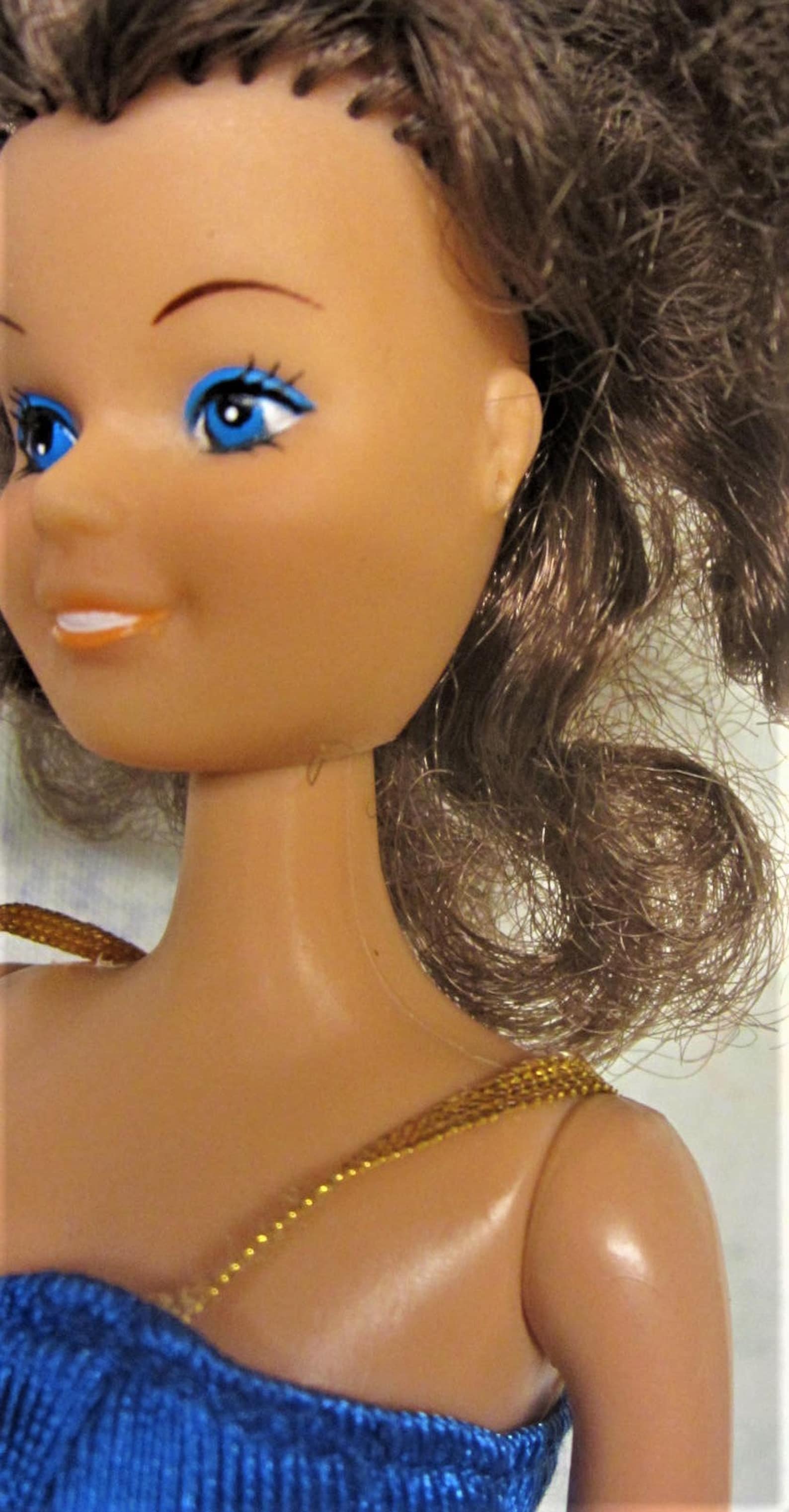 1987 Totsy Doll Brunette Sandi Totsy Royal Blue Gown Totsy Smooth Moves ...