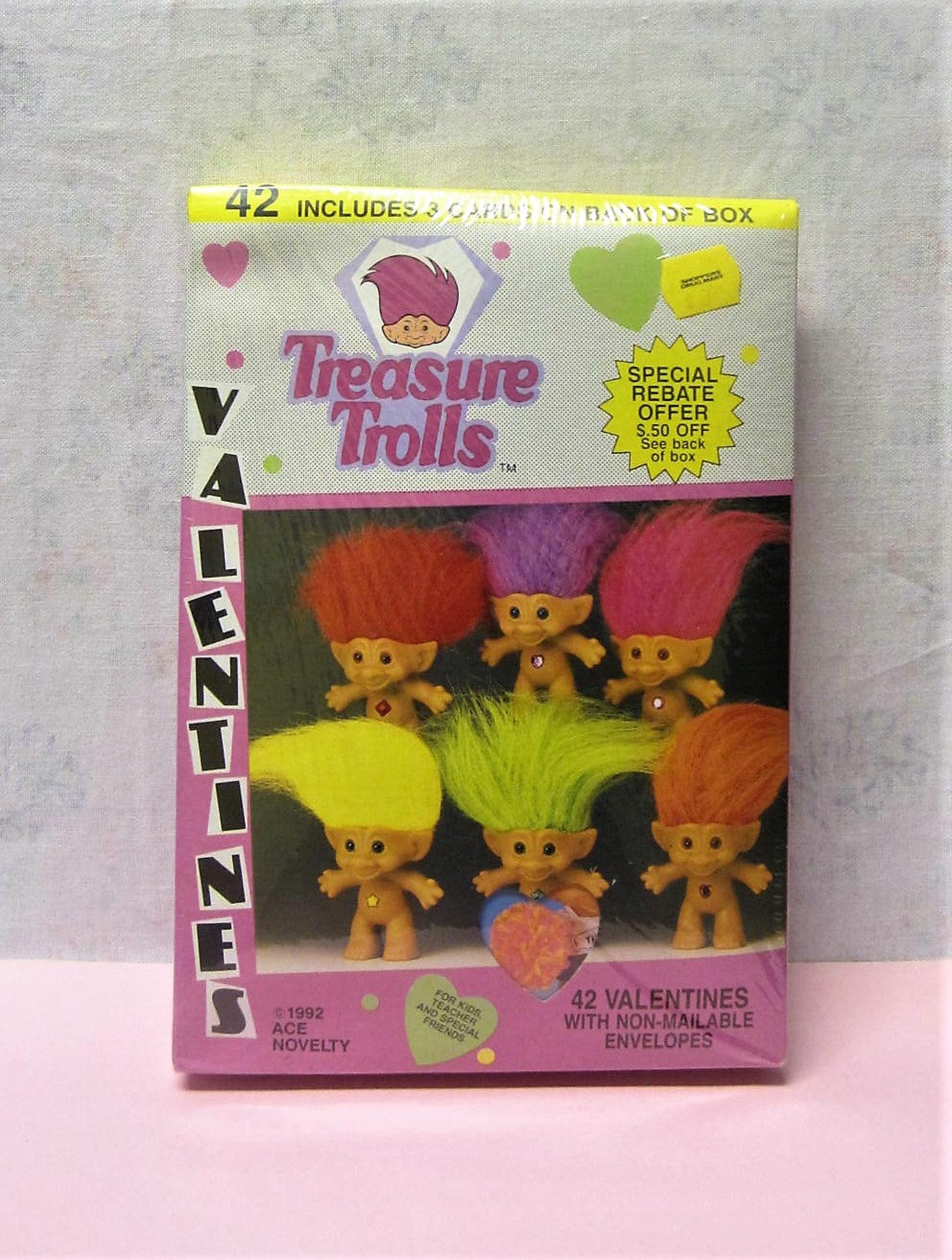 Trolls Valentines Cards Box Set 1992 Treasure Trolls Card Pack - Etsy ...
