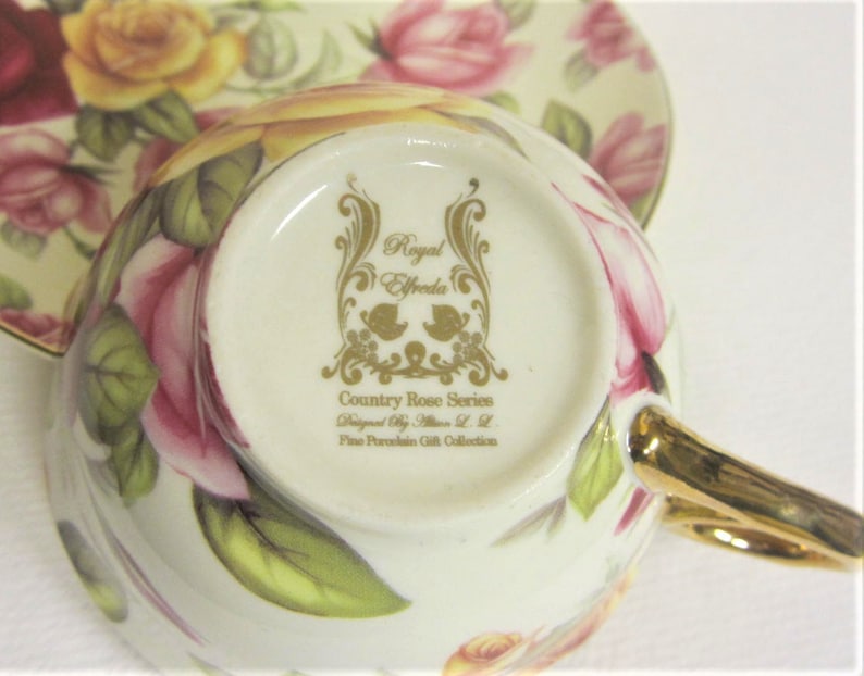 Royal Elfreda Teacup Country Rose Series Elfreda by Allison L - Etsy