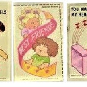 Cabbage Patch Kids Valentines Cards Sealed in Box 1992 Valentines Card ...
