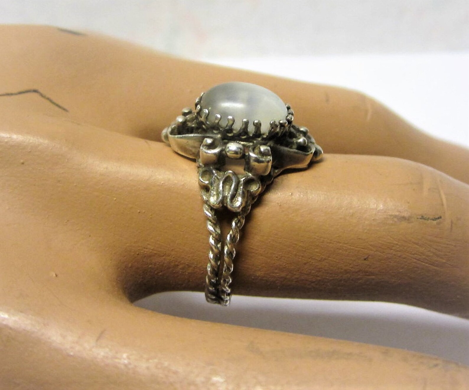 Silver Milky Quartz Ring 1980s White Quartz Gemstone Oval - Etsy Canada