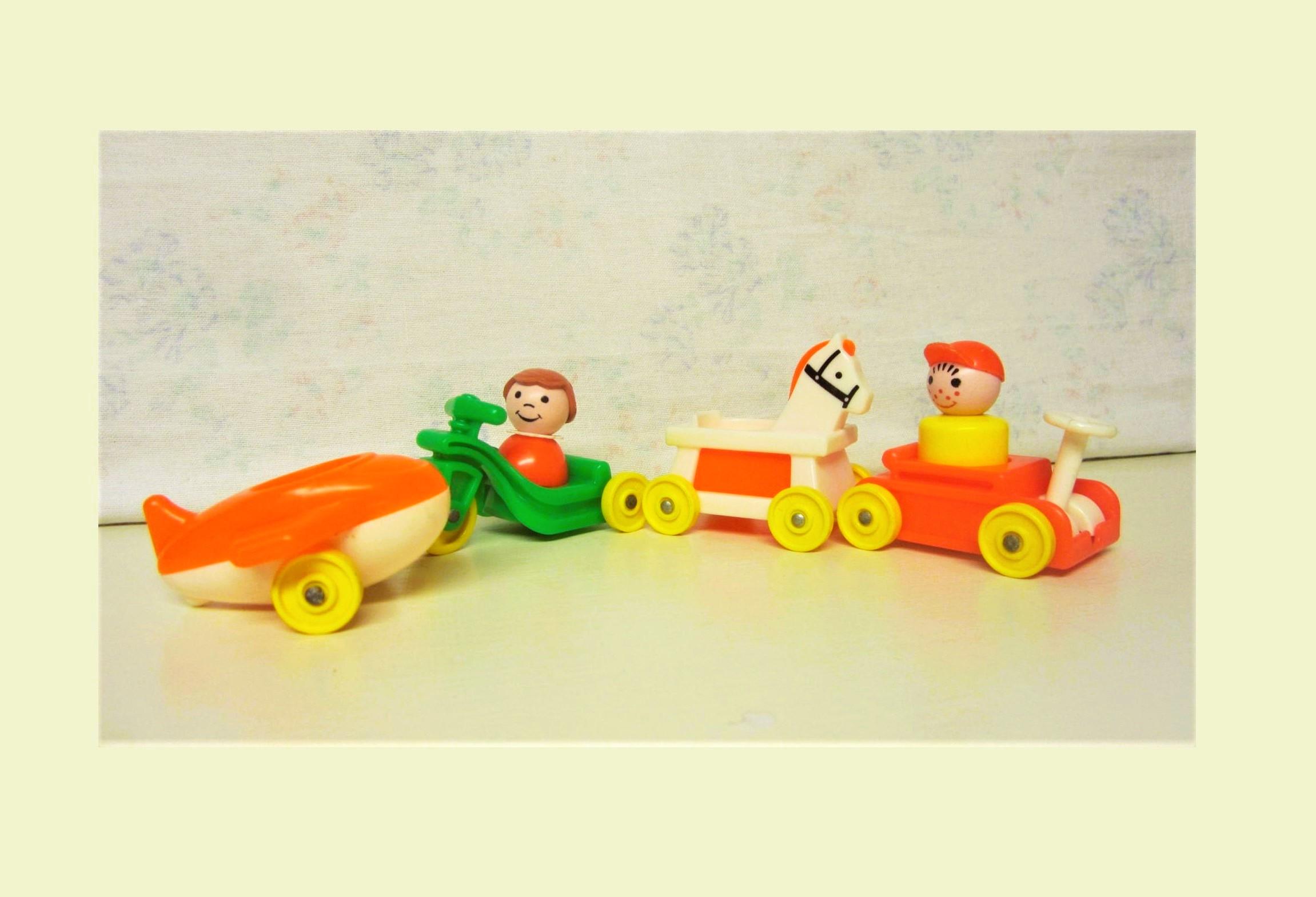 Fisher Price Little Riders #656 80s Little People Set FP Play Family ...