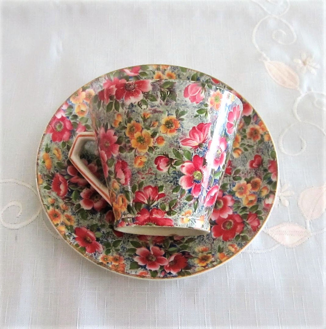 Lord Nelson Briar Roseteacup & Saucer 1940s Rose Chintz Teacup Briar ...