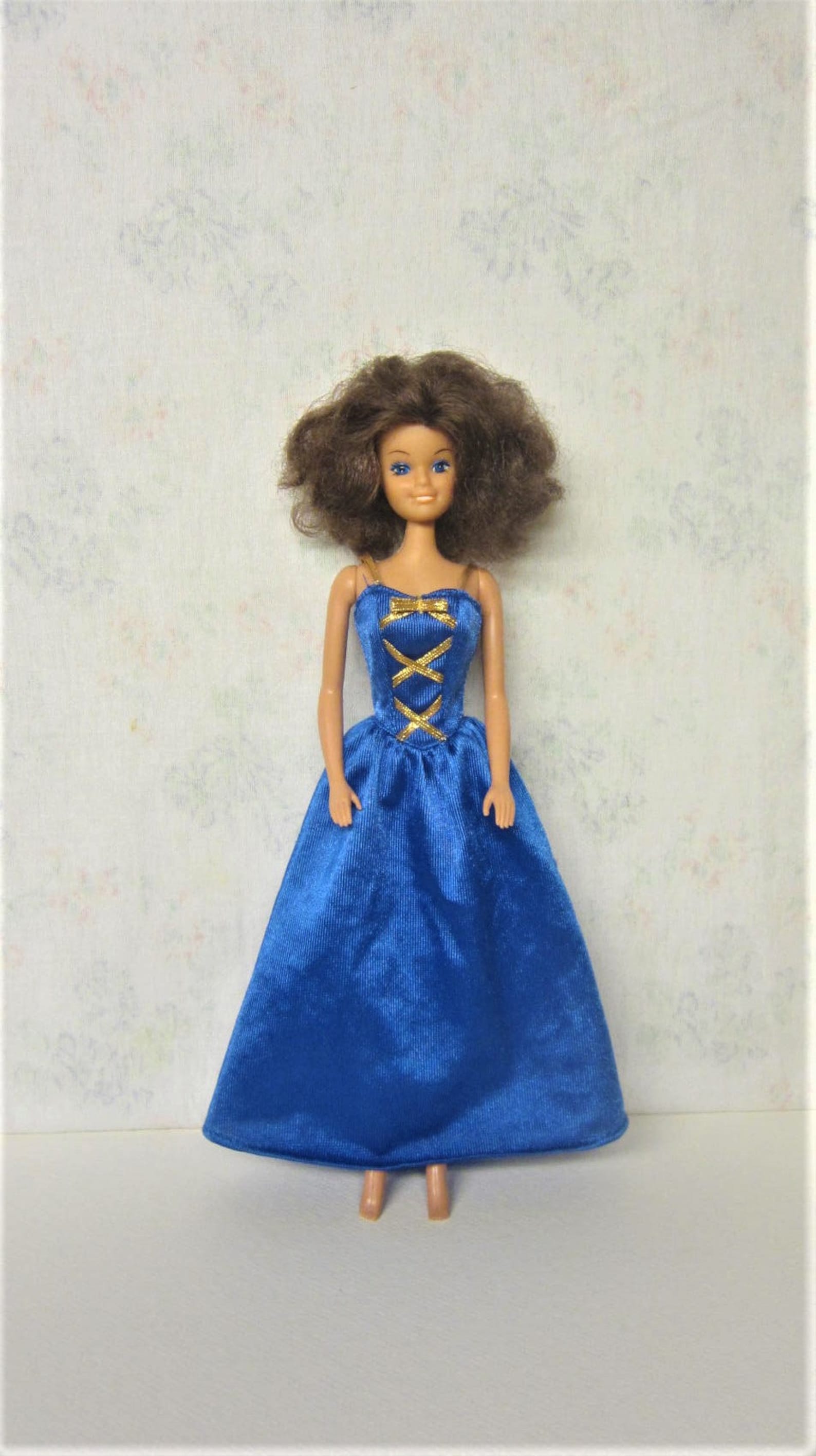1987 Totsy Doll Brunette Sandi Totsy Royal Blue Gown Totsy Smooth Moves ...