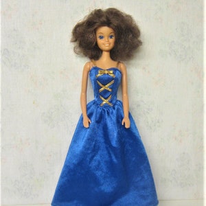1987 Totsy Doll Brunette Sandi Totsy Royal Blue Gown Totsy Smooth Moves ...