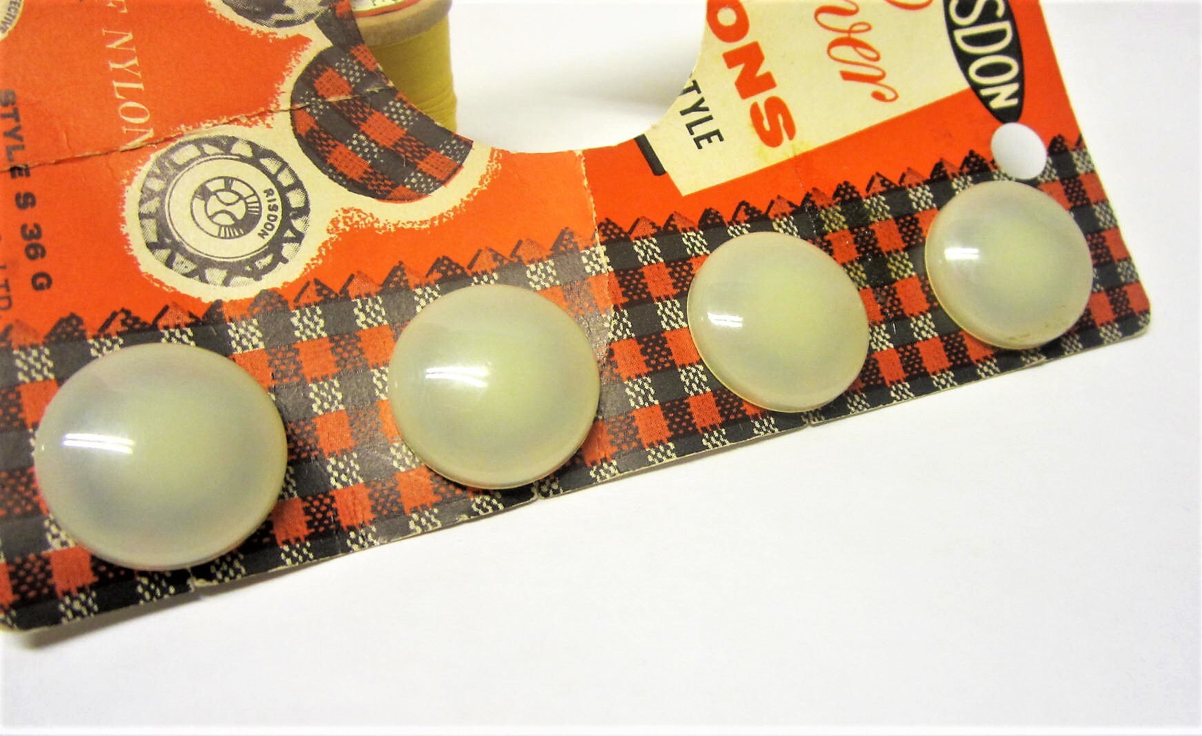 60s Button Covers Risdon Buttons on Card 23mm Buttons Self | Etsy