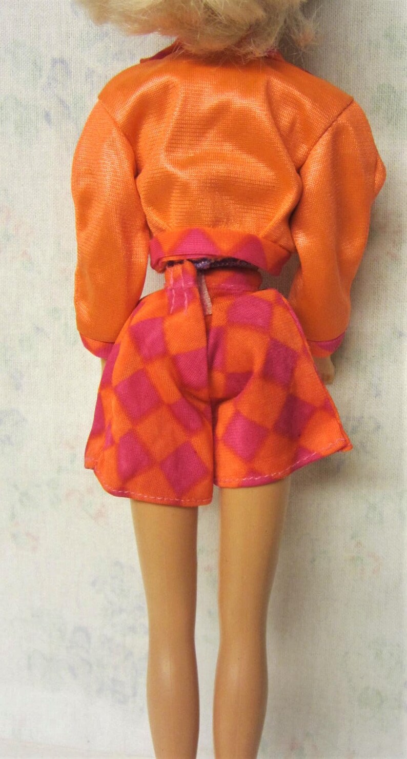 90s Barbie Shorts & Jacket Purple and Orange Barbie Jacket Set Shorts ...