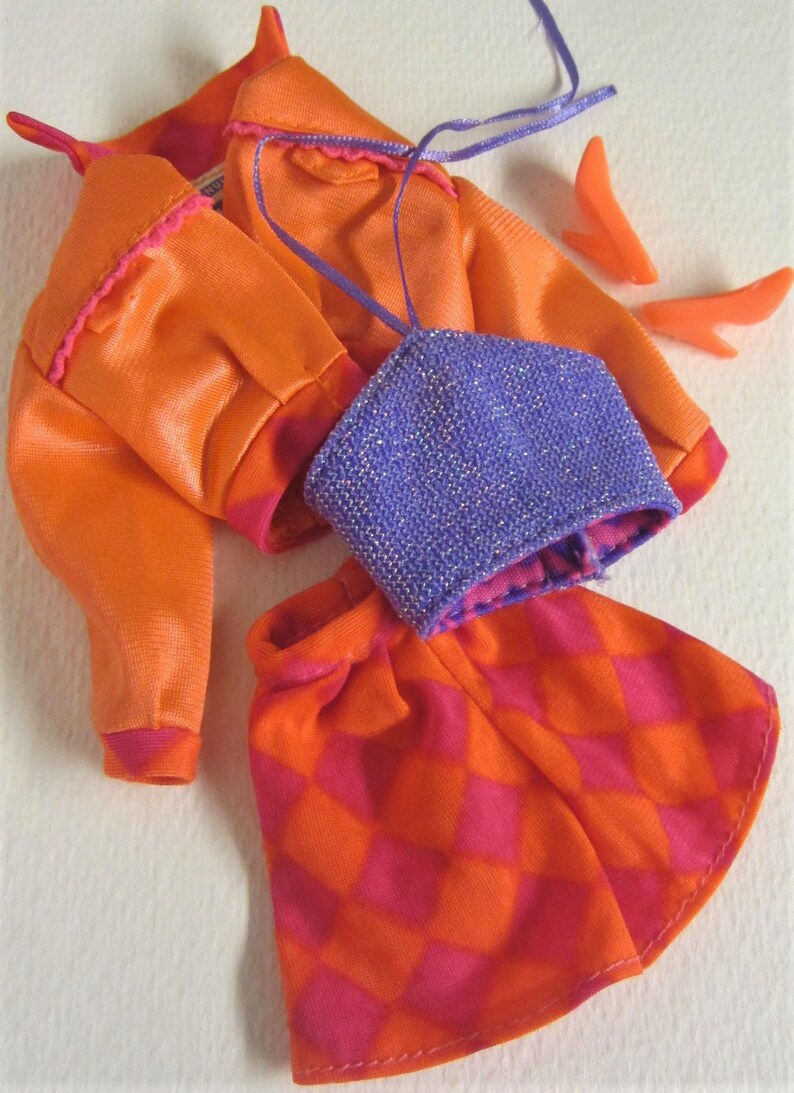 90s Barbie Shorts & Jacket Purple and Orange Barbie Jacket Set - Etsy