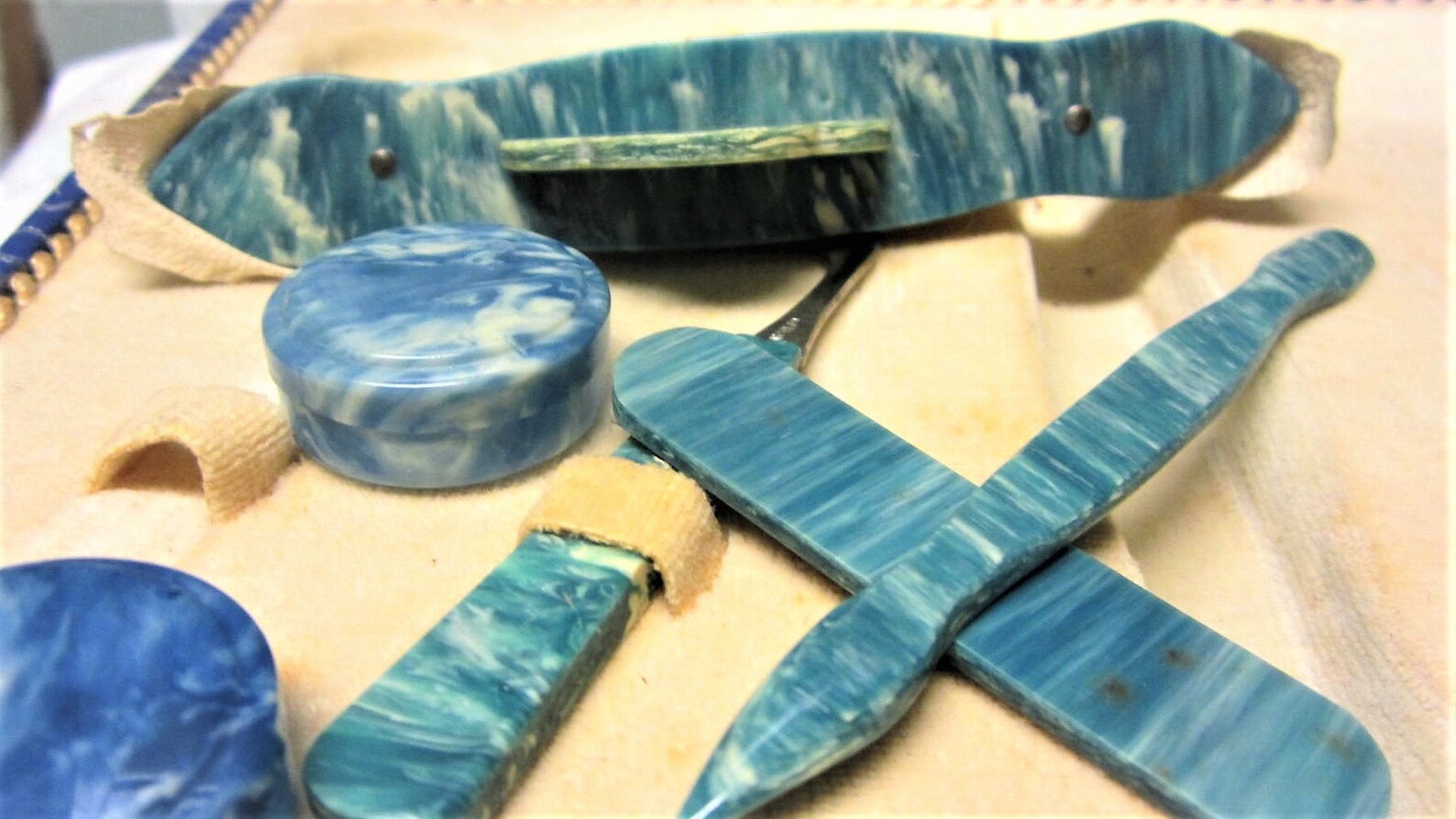 1930s Celluloid Manicure Set With Case German Manicure Set Art - Etsy