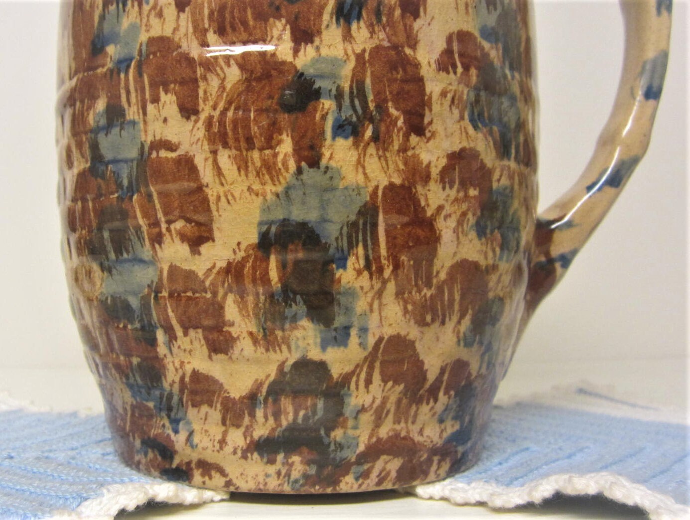 Medalta Pitcher 1950s Speckle Jug 6 Inch Tall Brown & Blue - Etsy