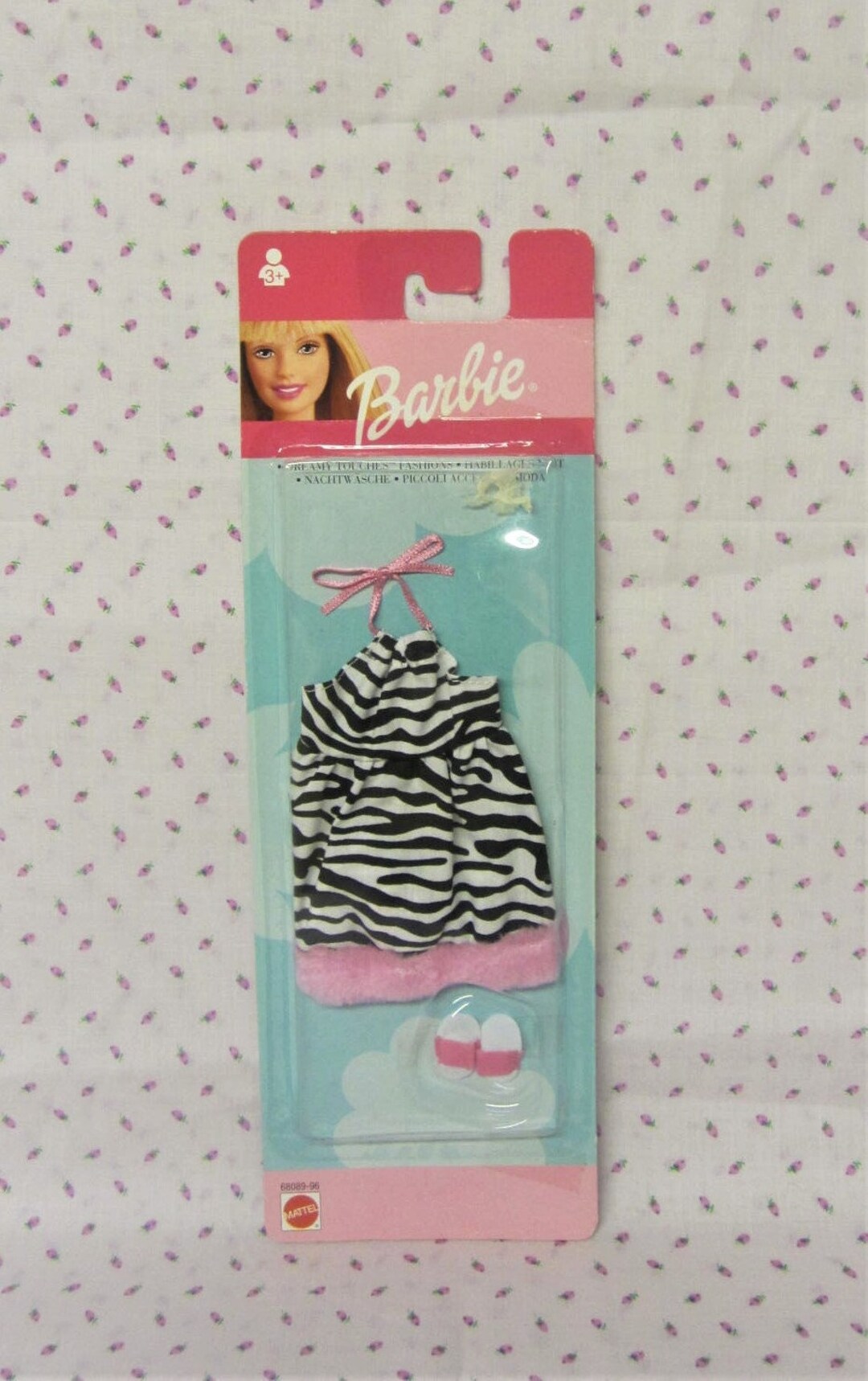2000 Barbie Dreamy Touches Fashions NIP Barbie Sleepwear Zebra Nightie ...