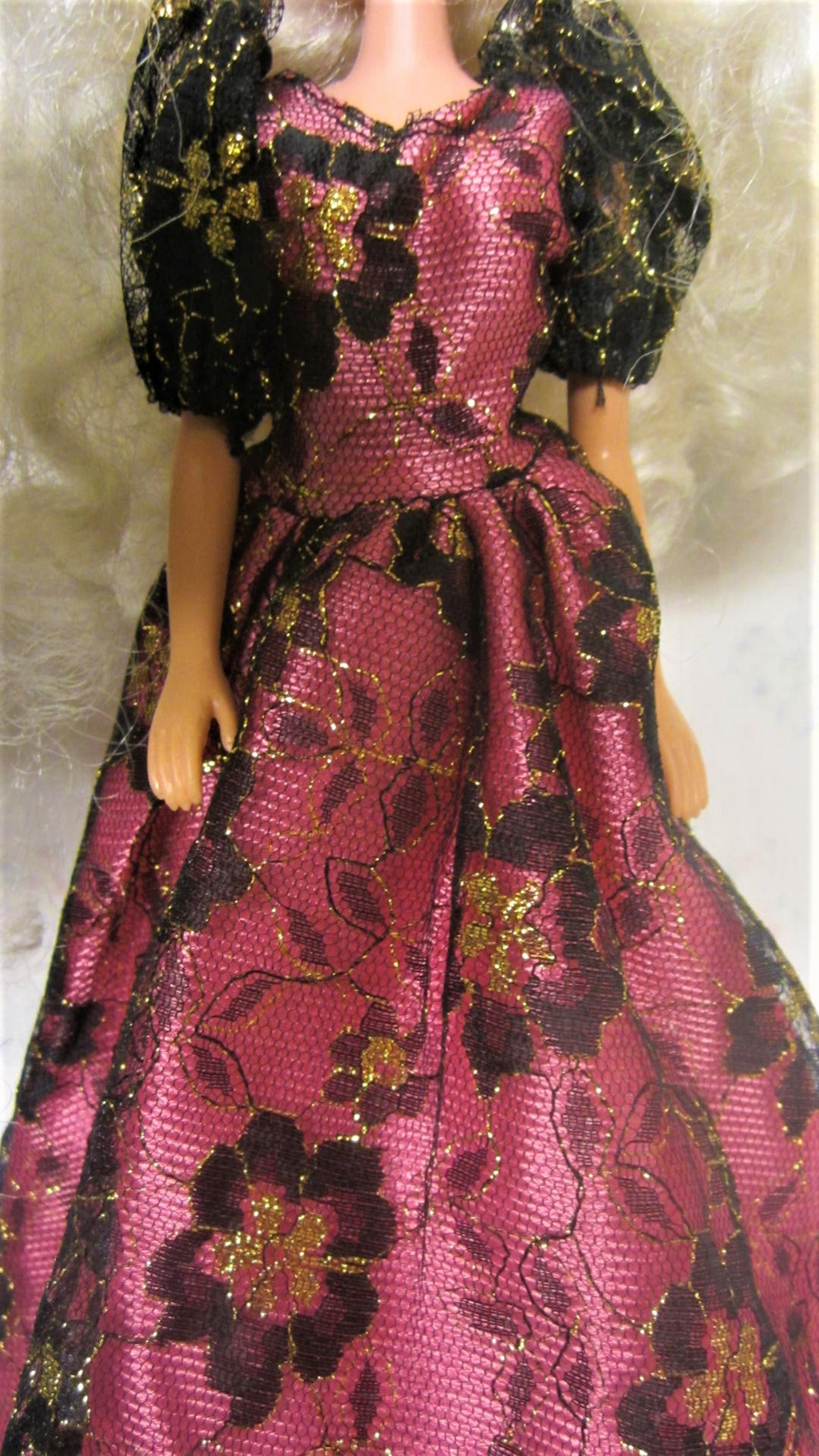 1987 Totsy Doll Blonde Sandi Totsy Black Lace Gown Totsy Magic | Etsy