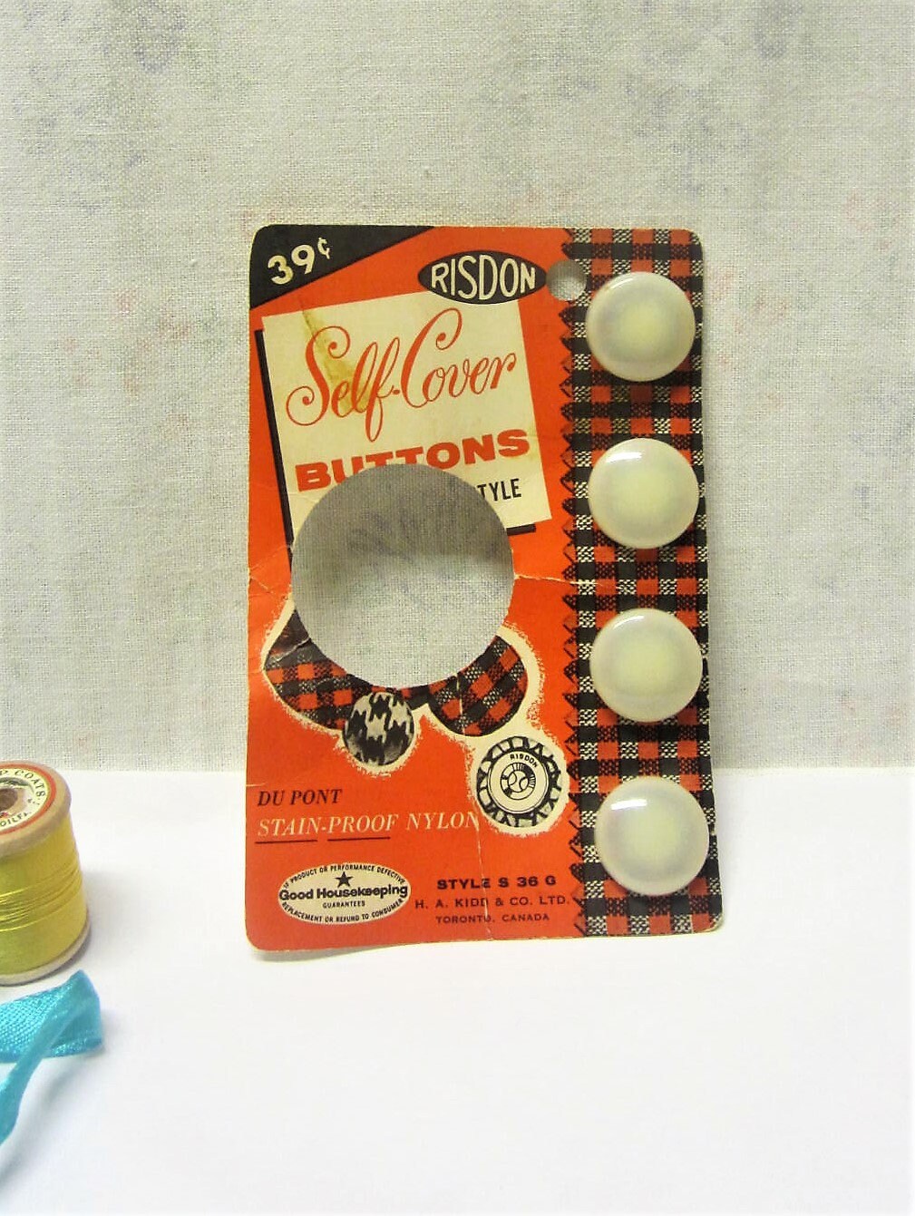 60s Button Covers Risdon Buttons on Card 23mm Buttons Self | Etsy