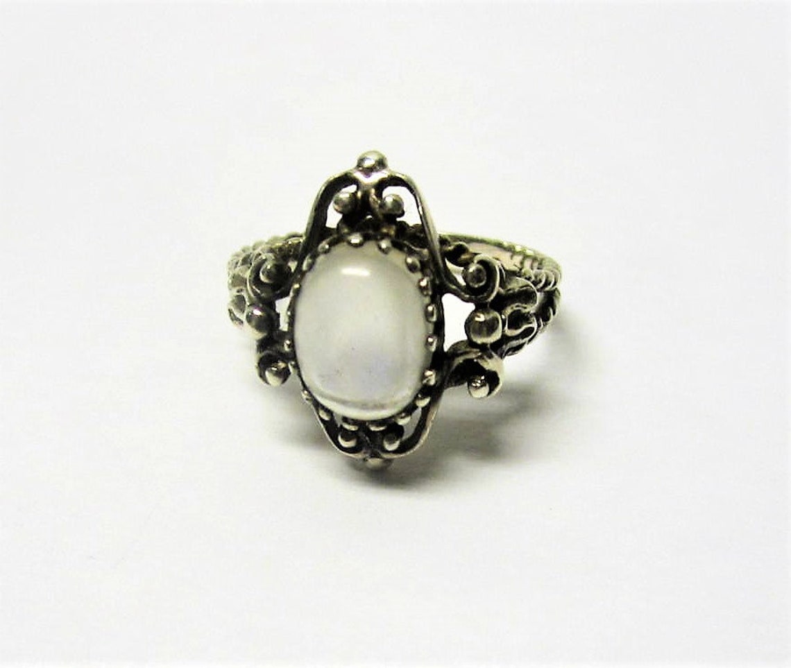 Silver Milky Quartz Ring 1980s White Quartz Gemstone Oval - Etsy Canada