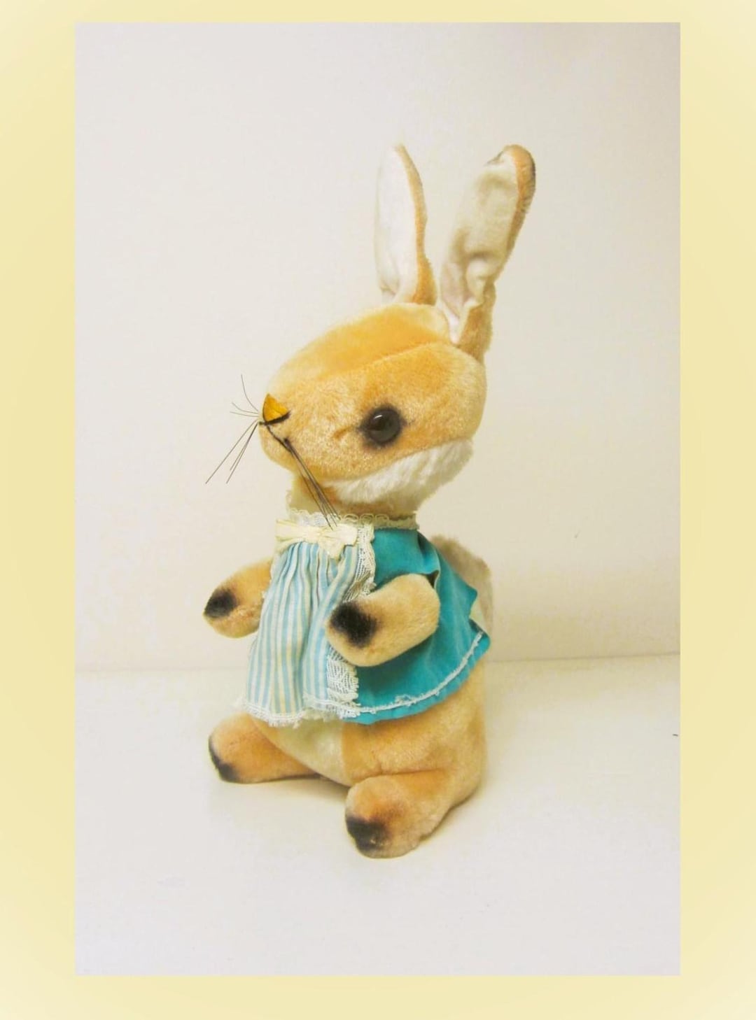 60s Knickerbocker Rabbit Plush Toy 12 Inch Vintage Stuffed Rabbit Toy ...