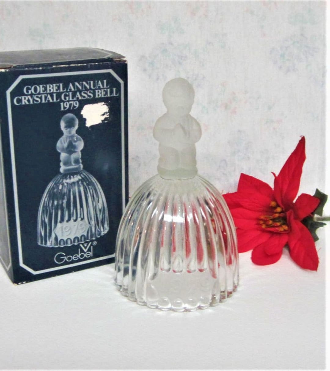 1979 Goebel Glass Bell in Original Box Annual Goebel Bell Little Boy ...