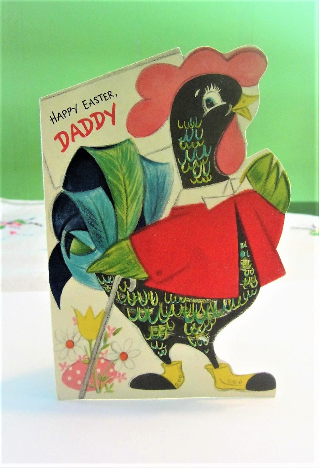 To Daddy Easter Card 50s happy Easter Daddy Card | Etsy