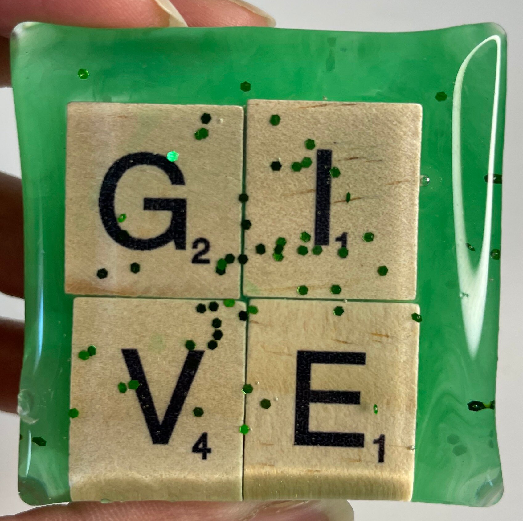 Hope Home Give Love Pray Resin Scrabble Home Decor - Etsy UK