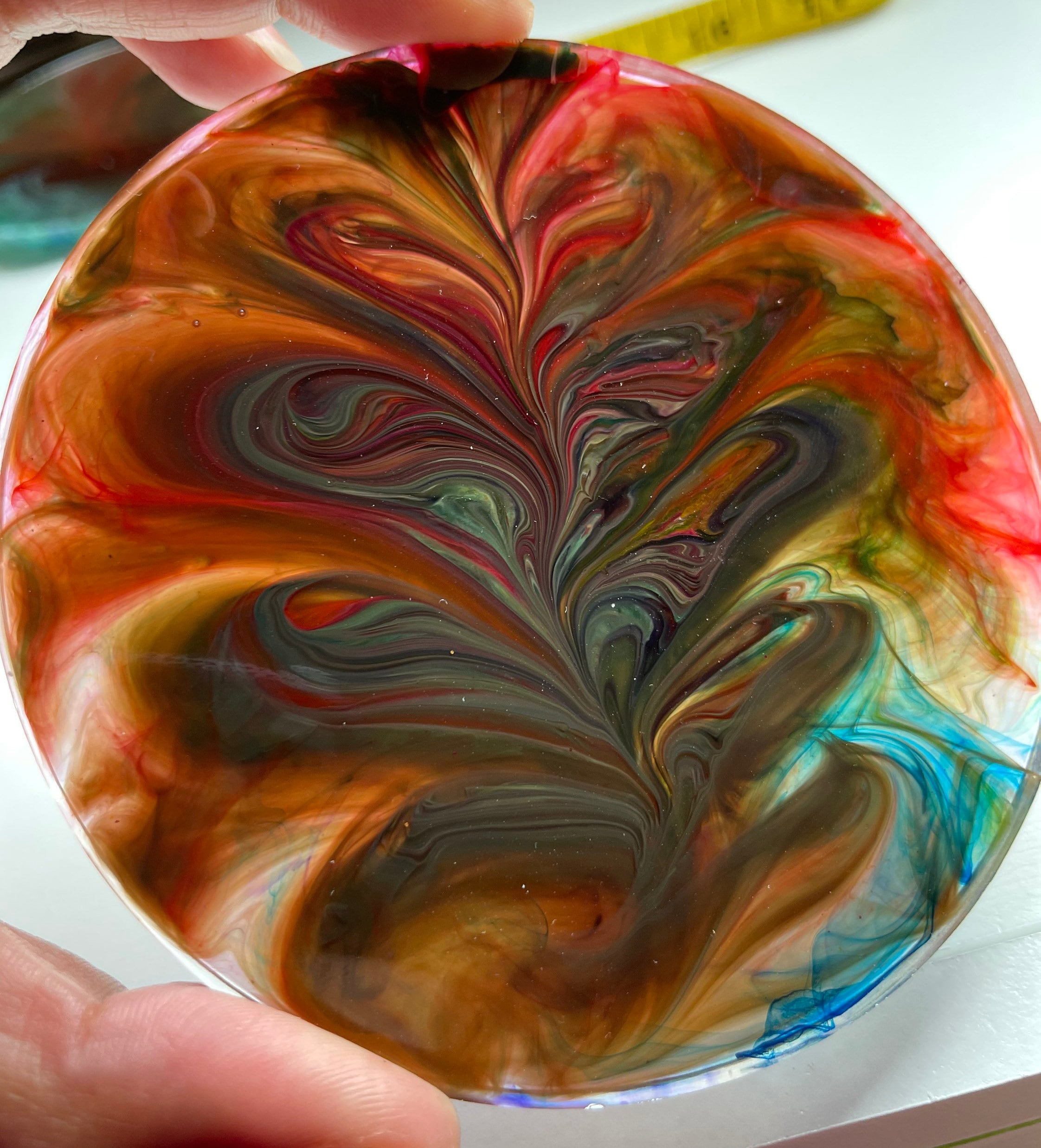 Arte de resina oscura Costaler 4 Pieza - Etsy España