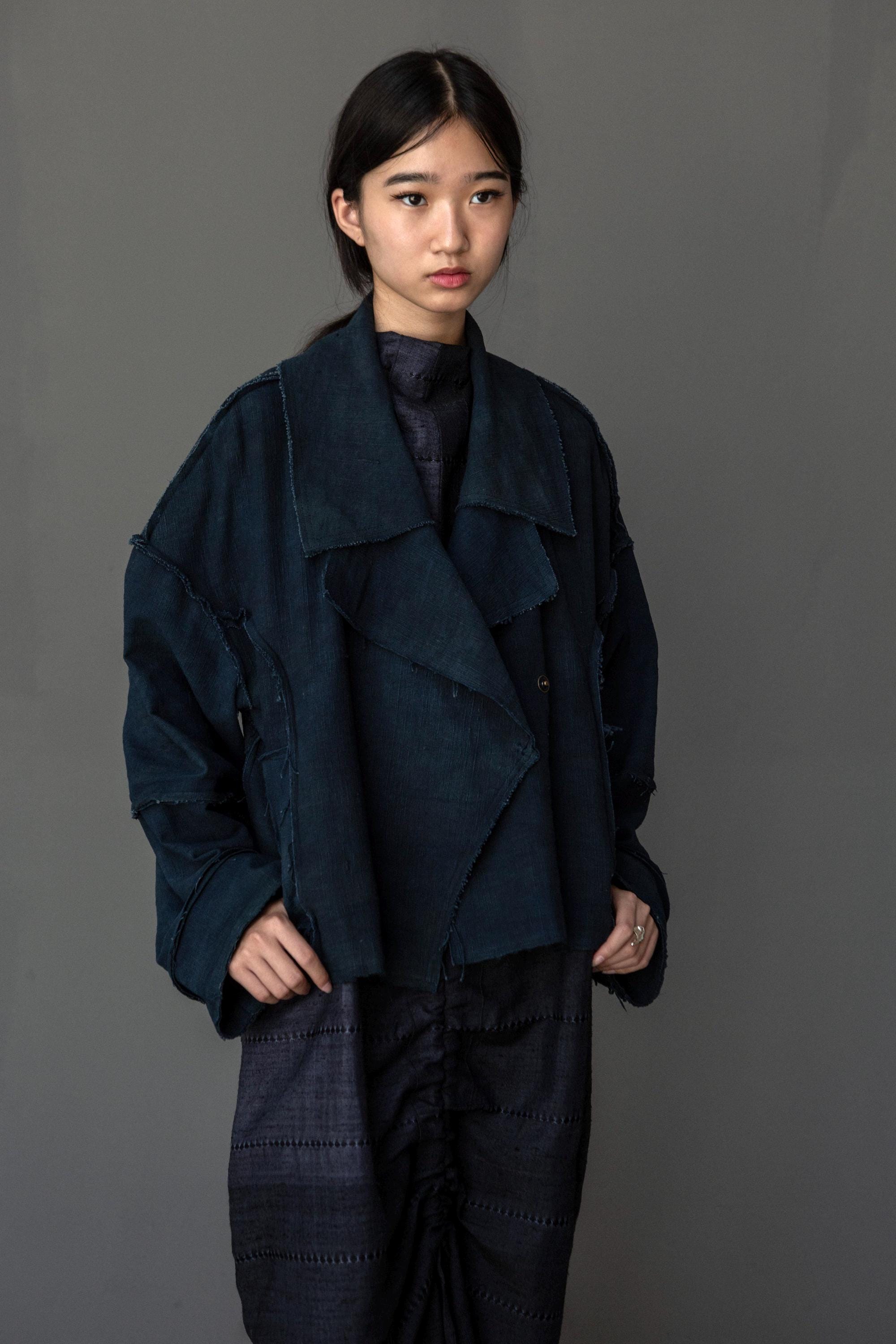 Indigo Dyed Hemp Jacket - Etsy
