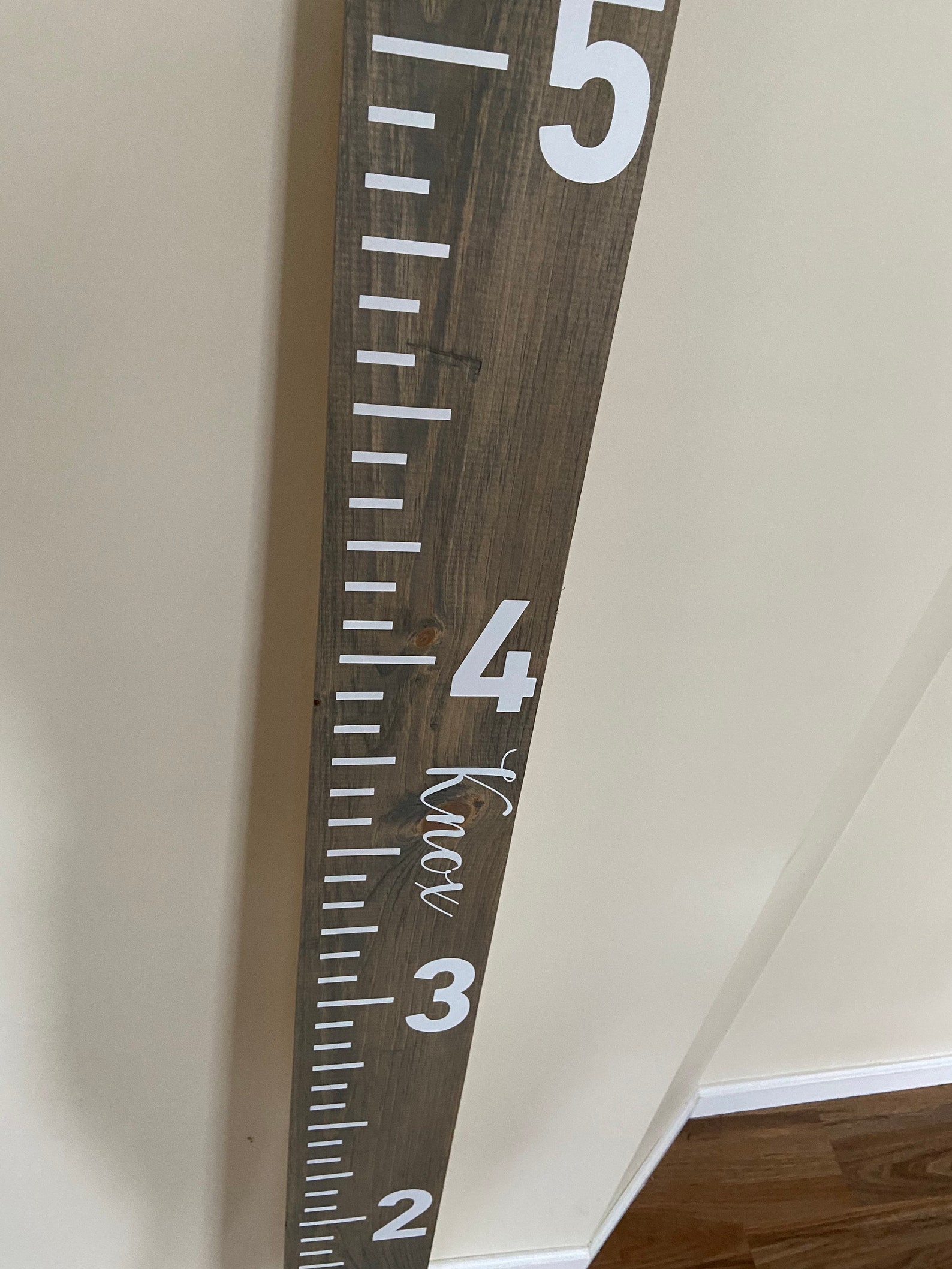 Growth Chart Wooden Ruler Height Marker Wood Growth - Etsy