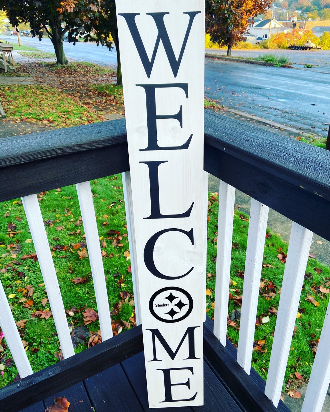 Welcome Steelers Sign | Pittsburg Steelers | Porch Sign | Front Porch ...
