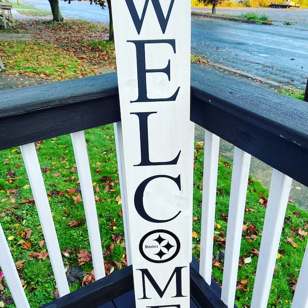 Welcome Front Porch Nfl Sign - Etsy