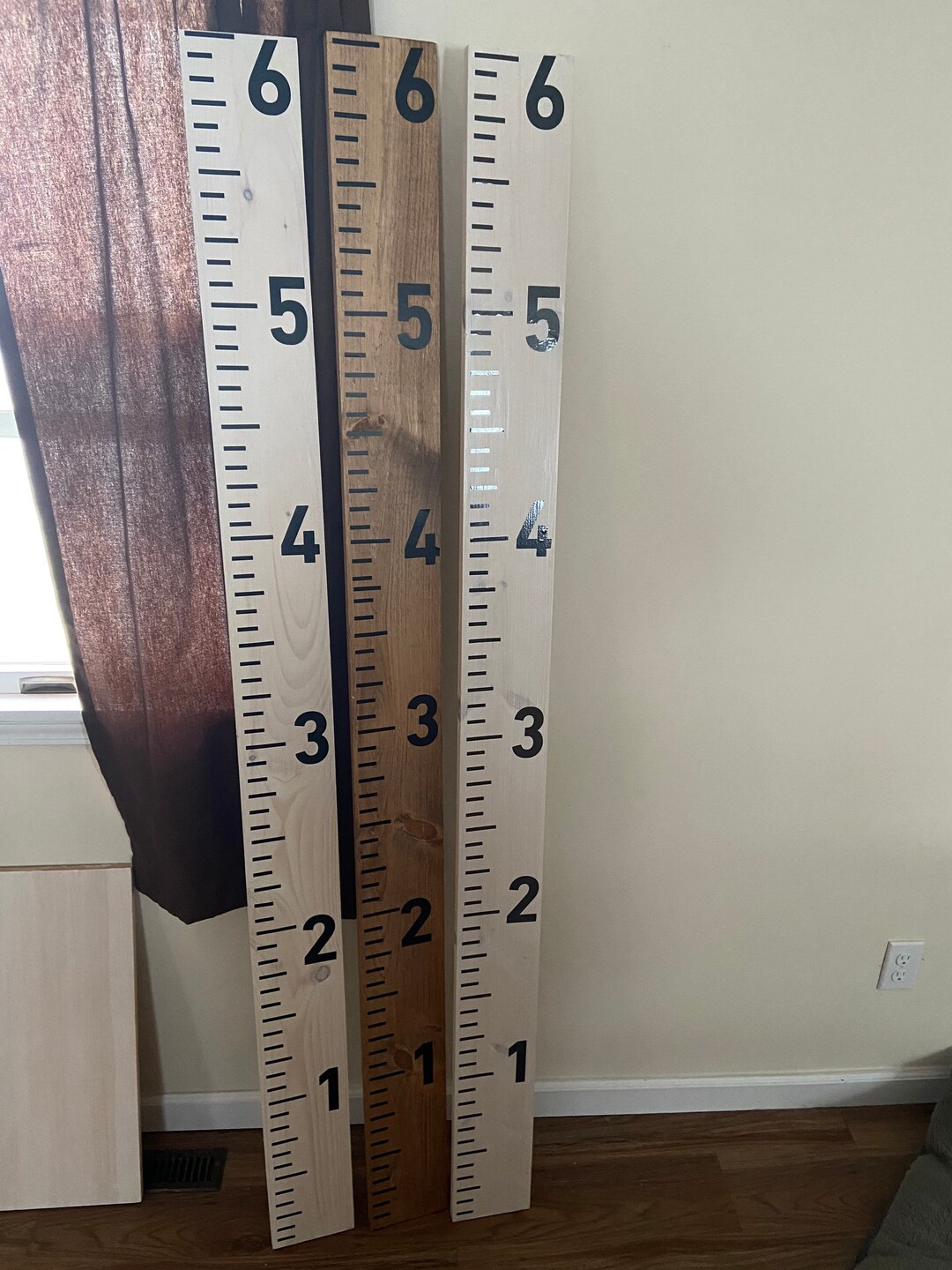 Growth Chart | Wooden Ruler | Height Marker | Wood Growth Chart ...