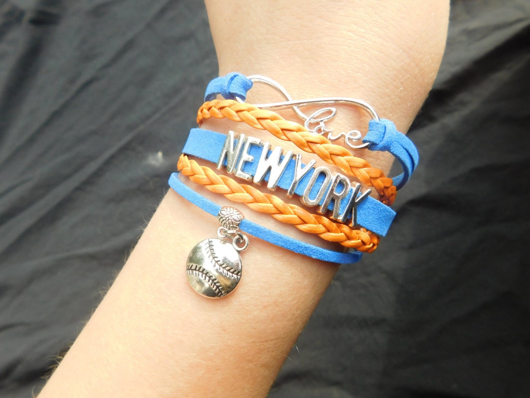 New York Mets Wrap Bracelet - Etsy