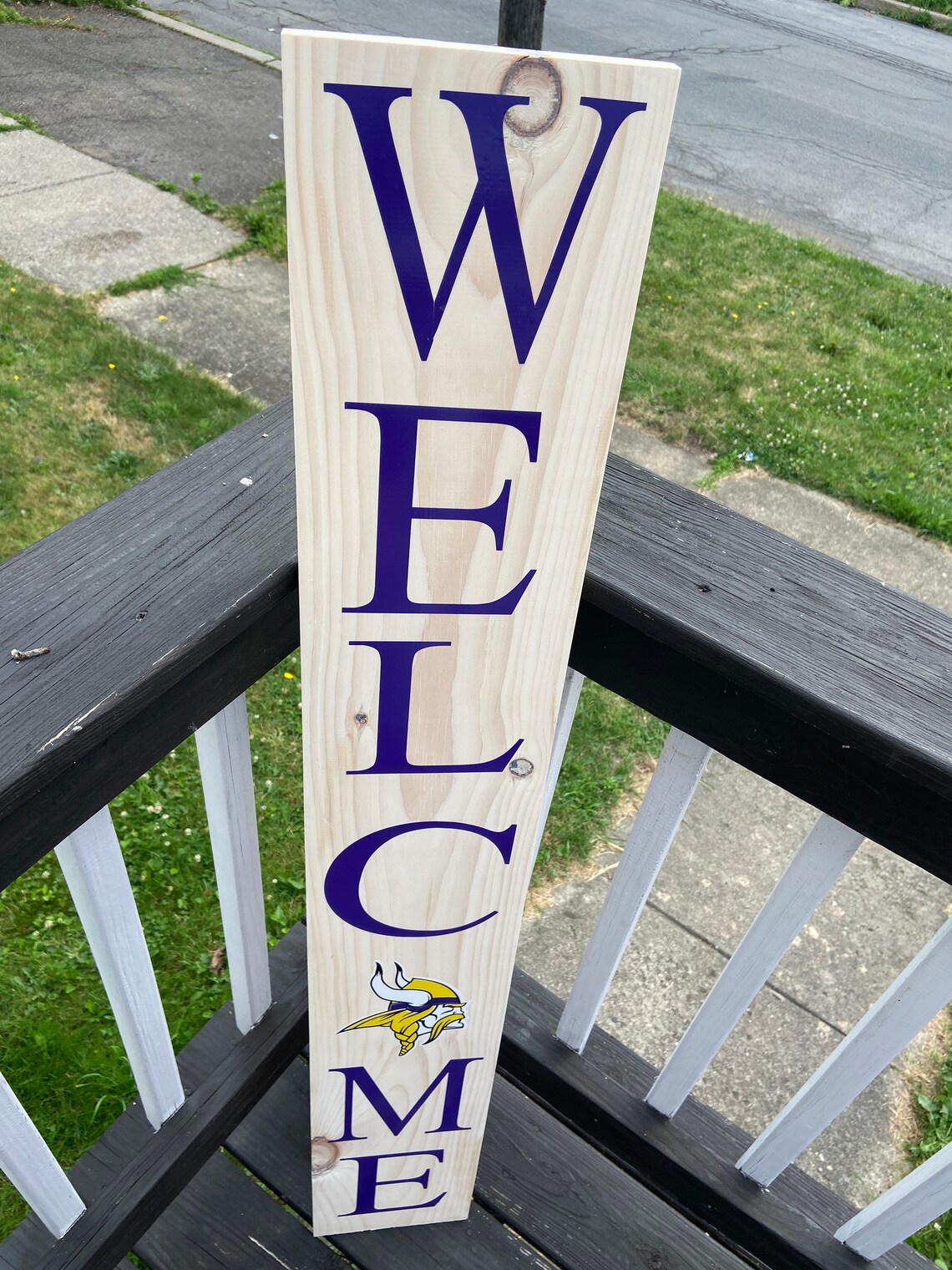 Minnesota Vikings Welcome Sign Vikings Sign Football Sign - Etsy