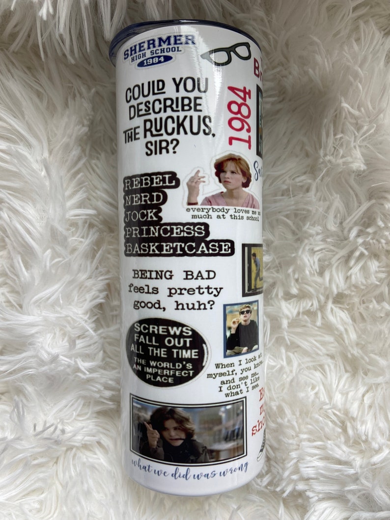Breakfast Club Tumbler Collage Movie Cult Classic - Etsy