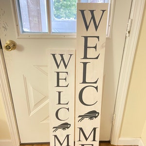 Welcome Buffalo Bills Sign | Buffalo Bills | Porch Sign | Front Porch ...