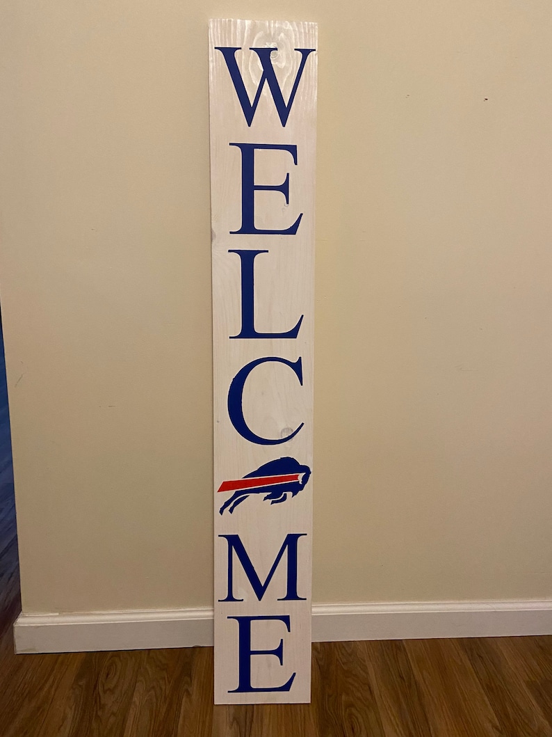 Buffalo Bills Welcome Sign Buffalo Bills Sign Football - Etsy