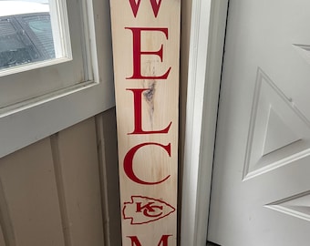 Kc Chiefs Porch Sign - Etsy
