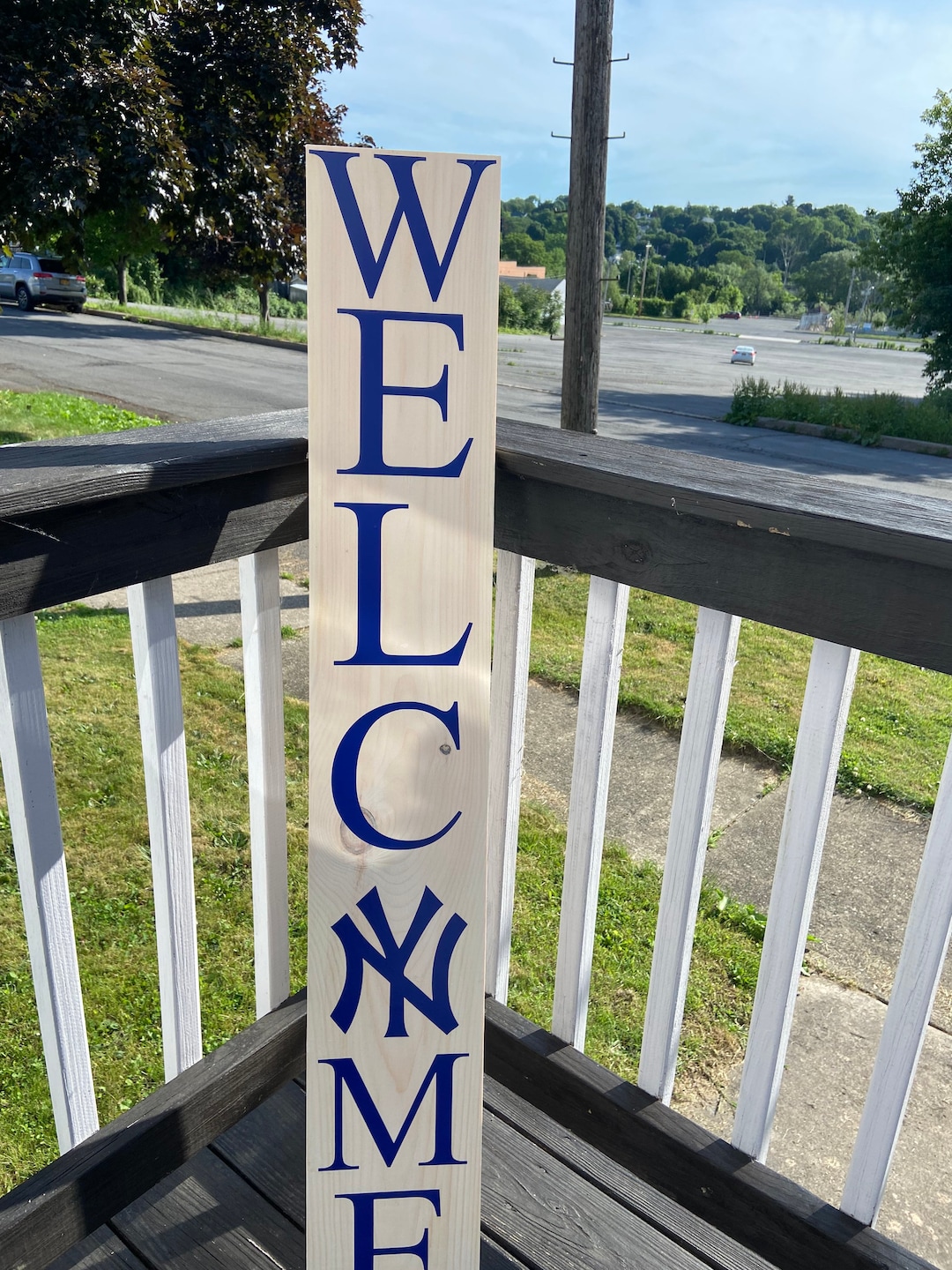 New York Yankees Welcome Sign | Yankees Sign | Baseball Sign | New York ...