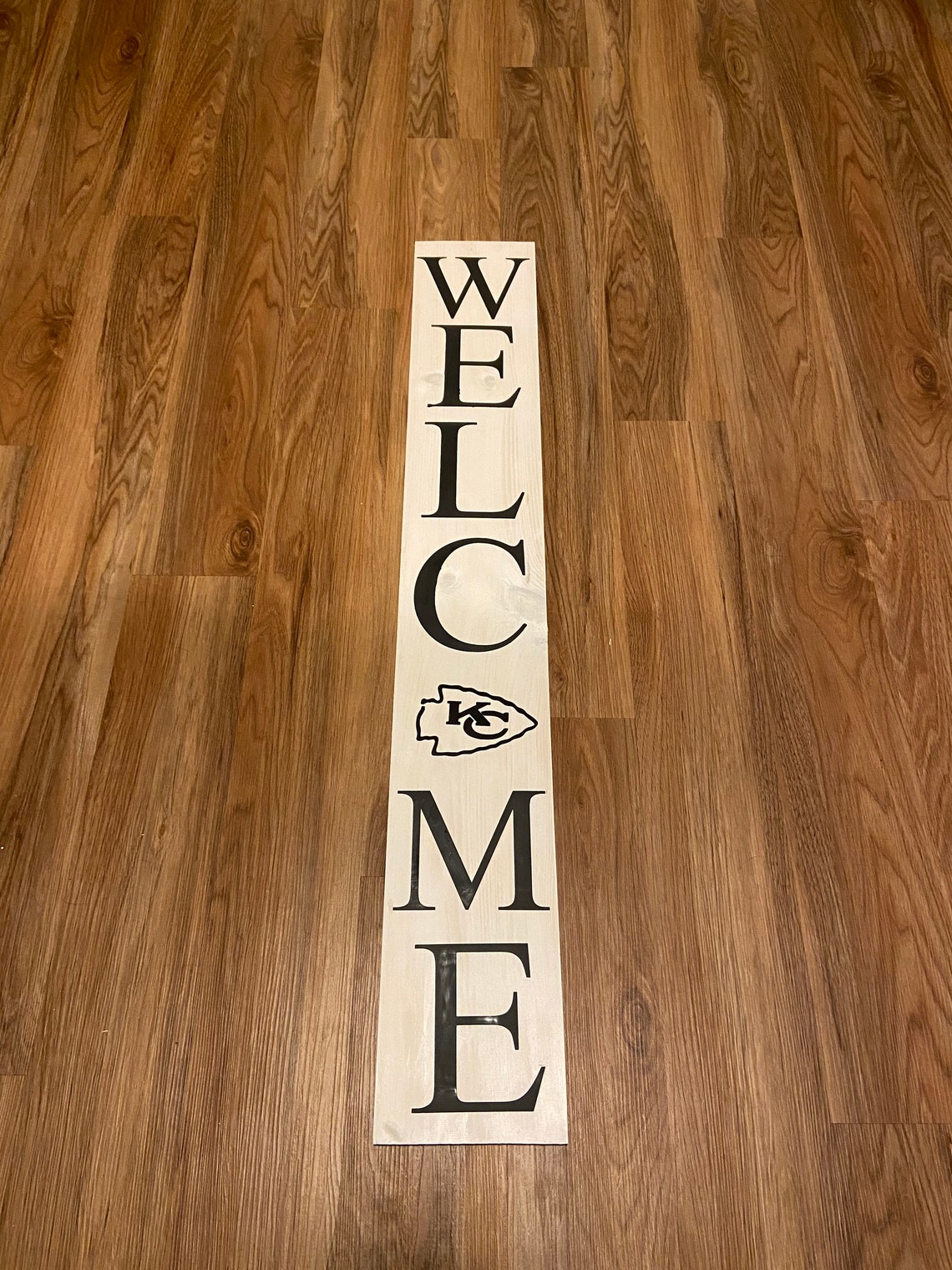 Welcome Kansas City Chiefs Sign | KC Chiefs | Porch Sign | Front Porch ...