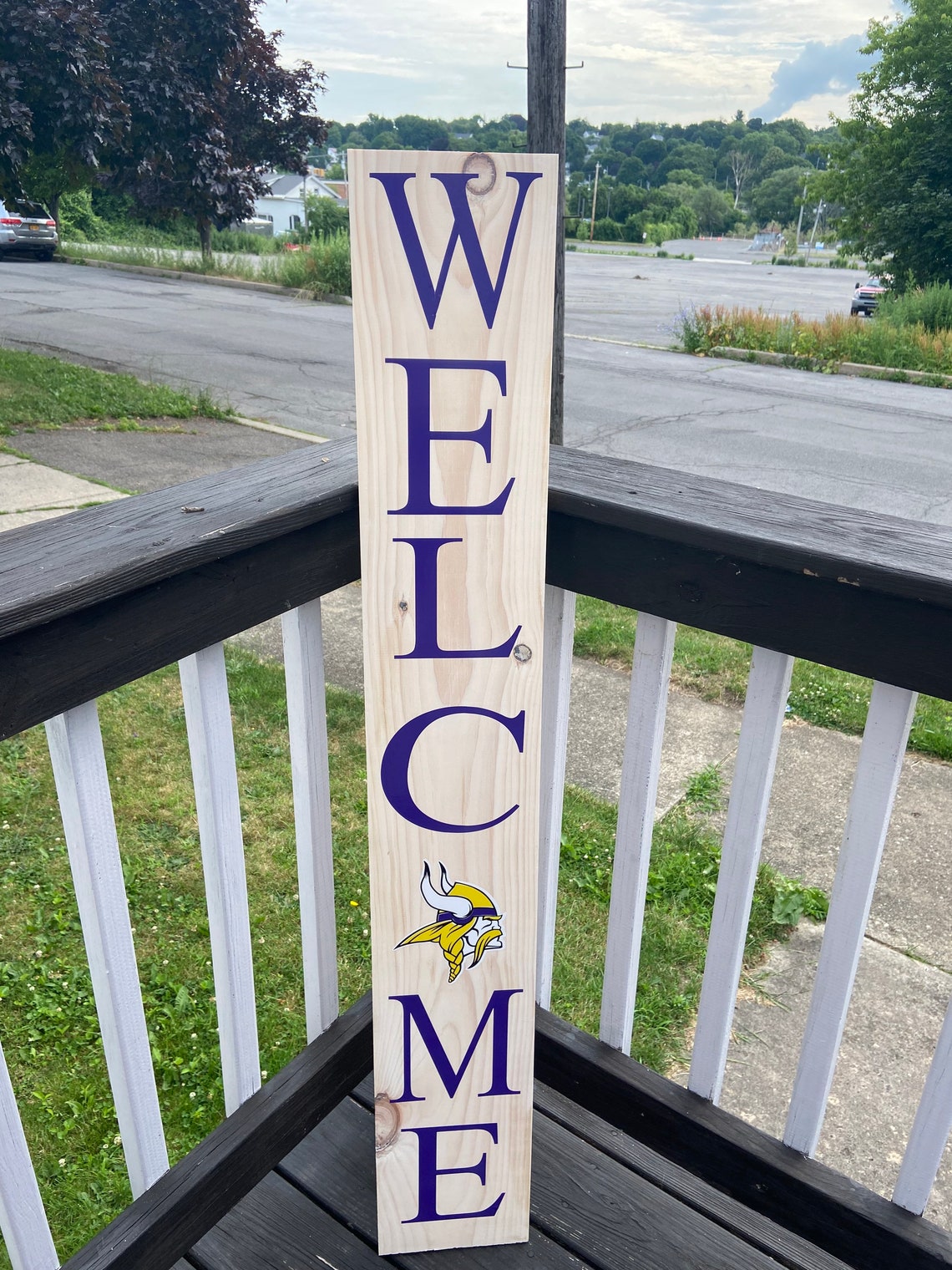 Minnesota Vikings Welcome Sign | Vikings Sign | Football Sign ...