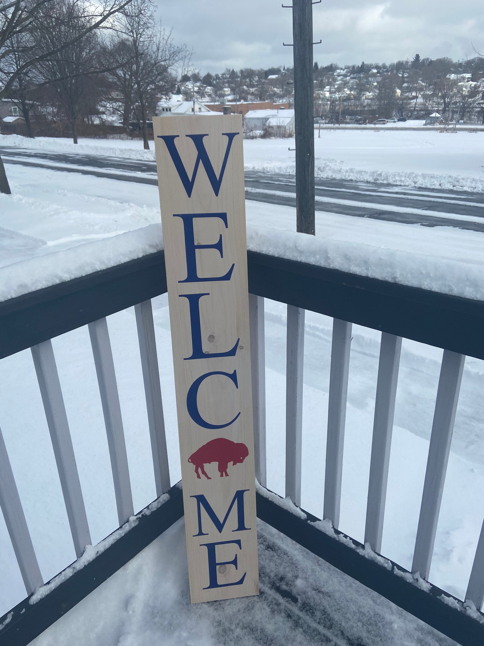 Buffalo Welcome Sign Throwback Buffalo Bills Buffalo Fan - Etsy