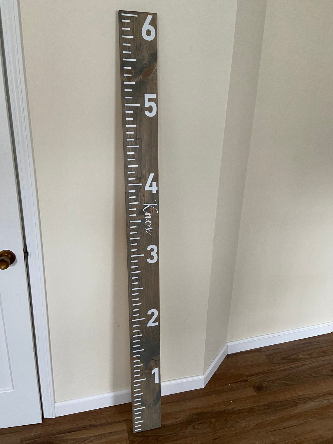 Growth Chart Wooden Ruler Height Marker Wood Growth | Etsy