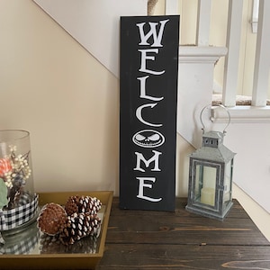 Welcome Jack Skellington Nightmare Before Christmas Welcome Sign ...